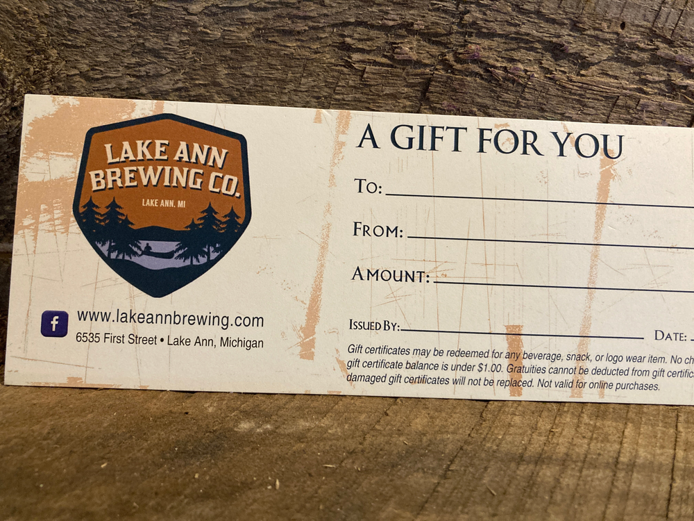Welcome to Lake Ann Brewing Co's Online Logo Gear Store! – Lake Ann ...